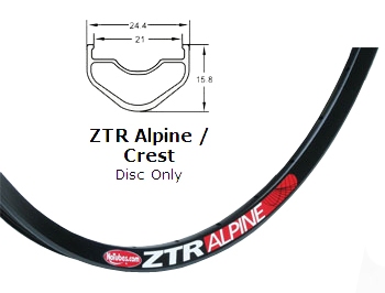 No Tubes Alpine ZTR Rim 32H 330g - Only £59.99